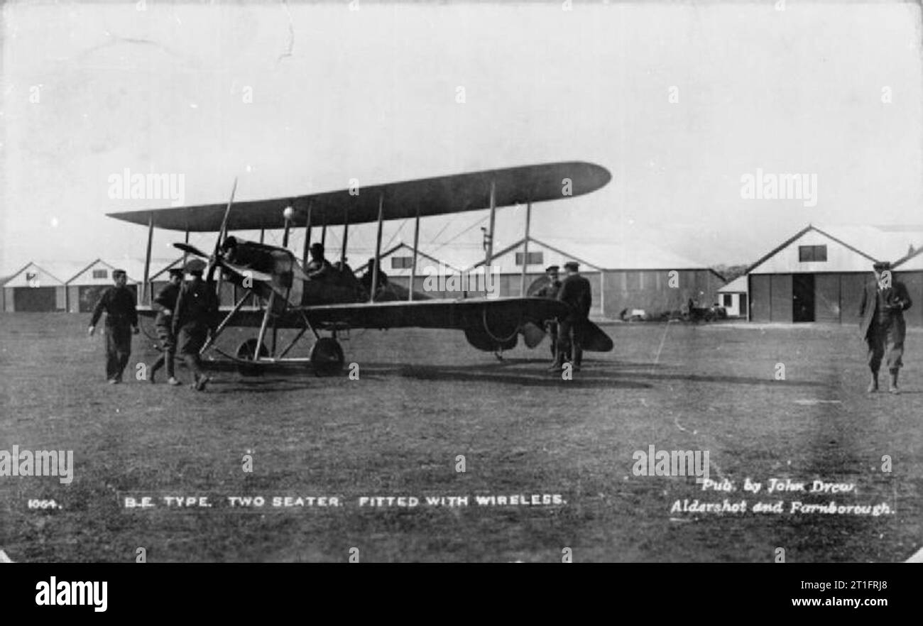 Aviation in Britain Before the First World War A BE 1 biplane fitted ...
