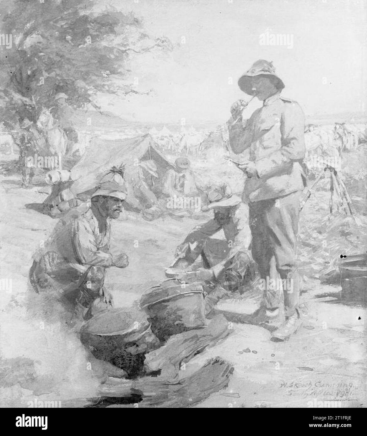 The Second Boer War, 1899-1902 Sketch drawn by William Skeoch Cumming ...