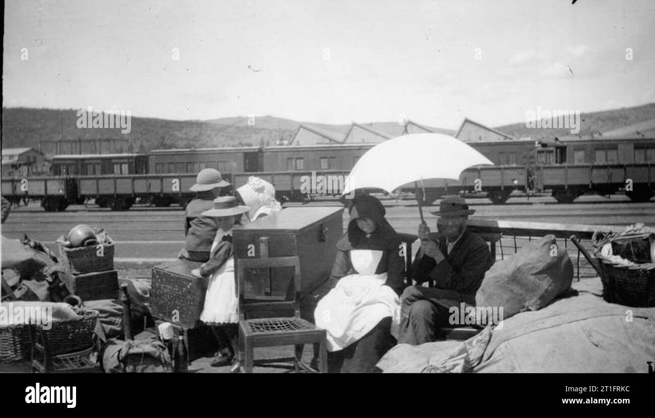 The Second Boer War, 1899-1902 A refugee Boer family, the wife in ...