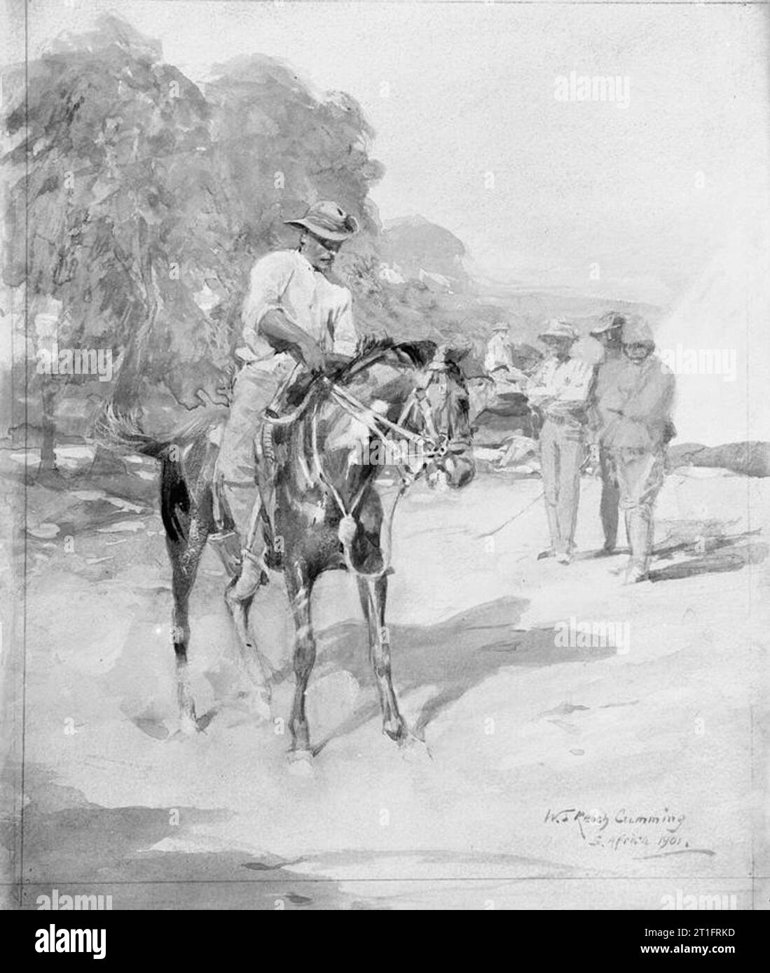 The Second Boer War, 1899-1902 Sketch drawn by William Skeoch Cumming ...
