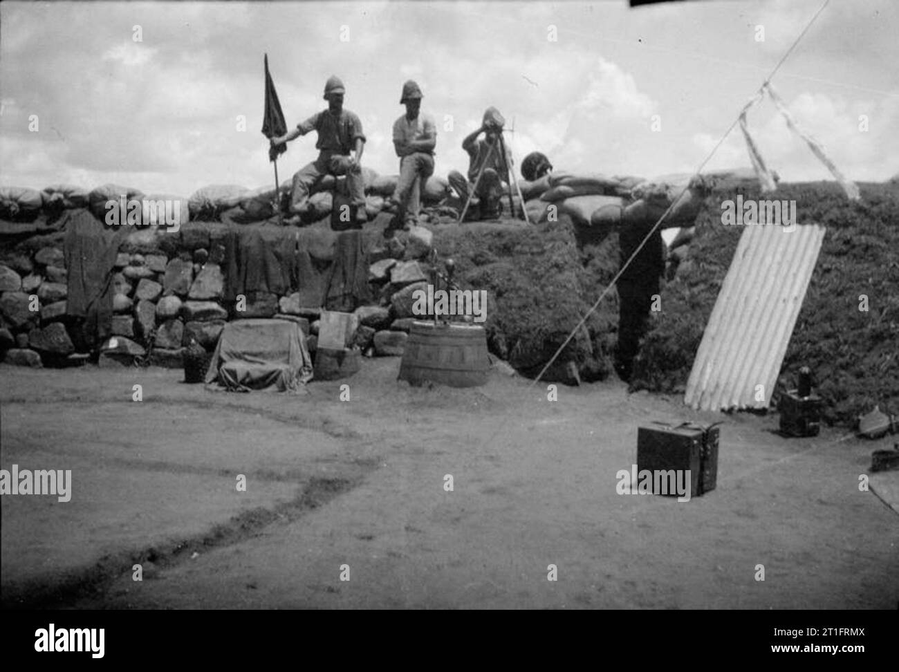 The Second Boer War, 1899-1902 British piquet at Belfast, Transvaal ...