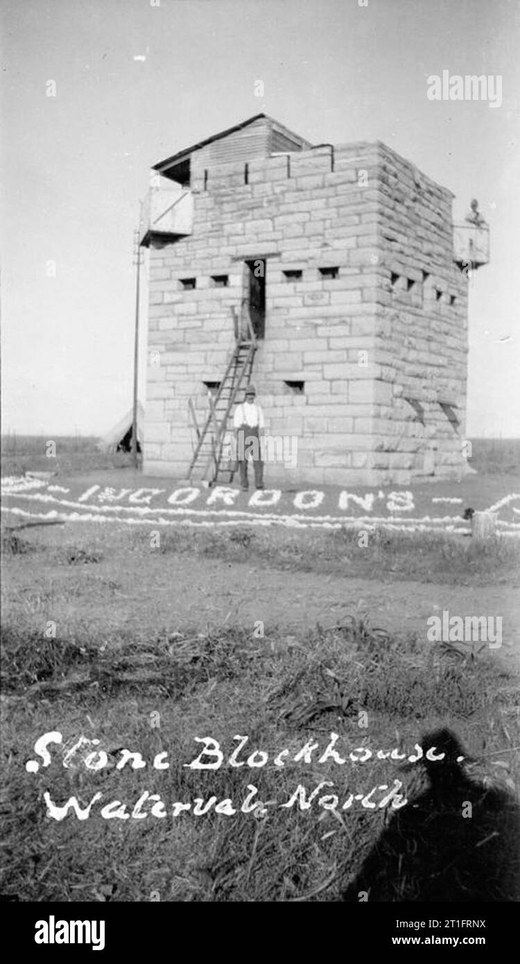 The Second Boer War, 1899-1902 Stone blockhouse at Waterval North ...