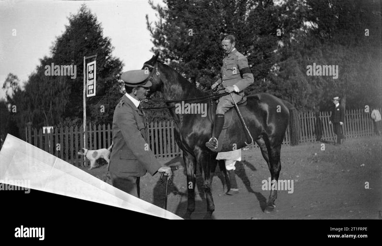 The Second Boer War, 1899-1902 British officers in a park in one of the ...