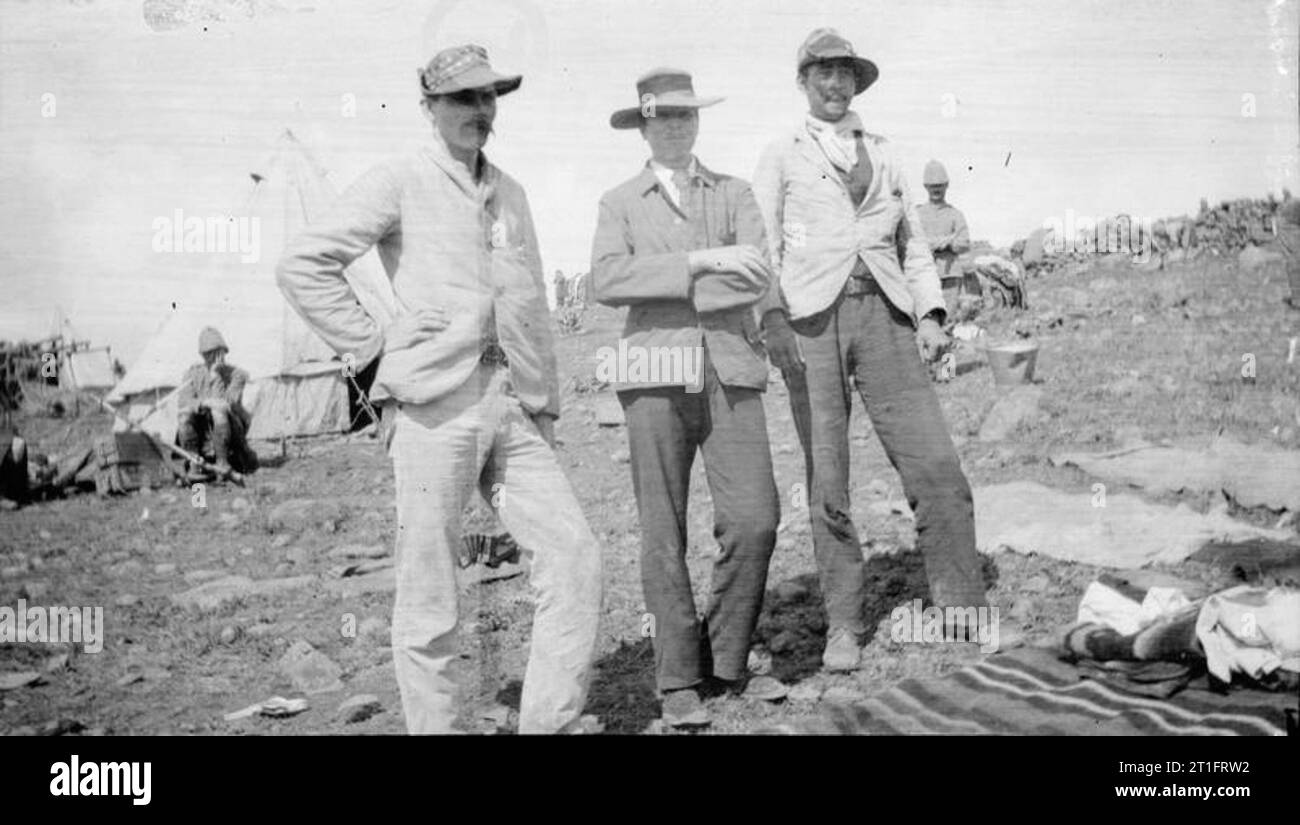 The Second Boer War, 1899-1902 Three Boer prisoners held at one of the ...