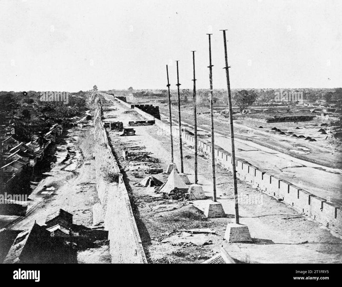 The Second Opium War, 1856-1860 The Great Chinese Wall in Beijing Stock ...
