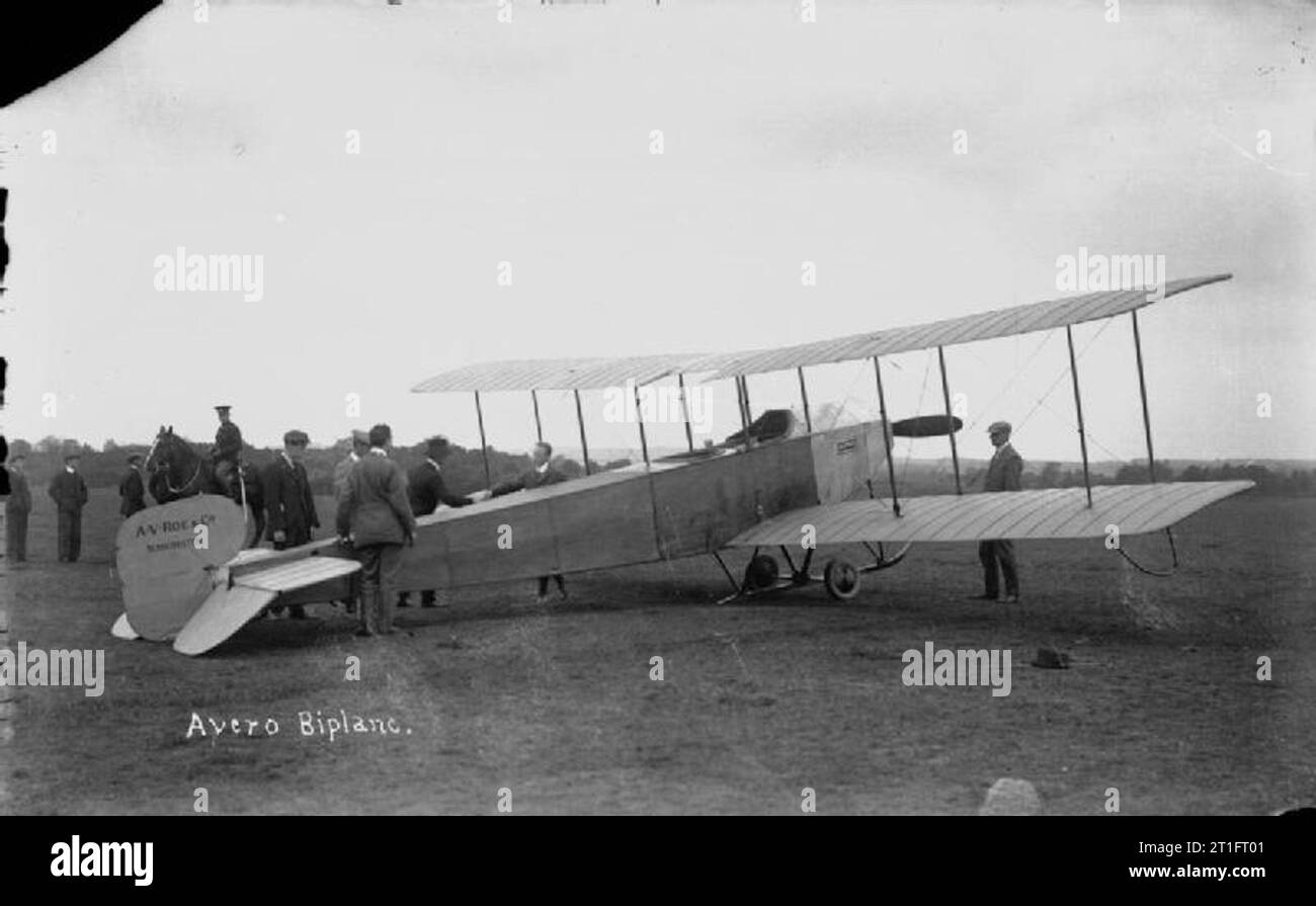 Aviation in Britain Before the First World War Avro biplane on the ...