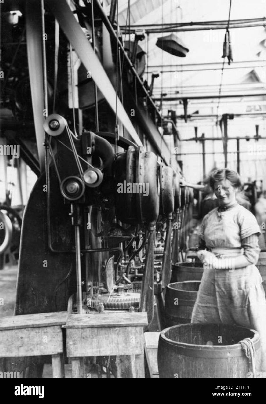 Industry during the First World War- Birmingham A female worker ...
