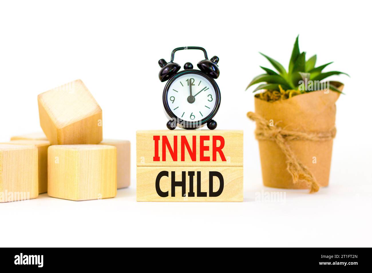 Inner child symbol. Concept words Inner child on beautiful wooden block ...
