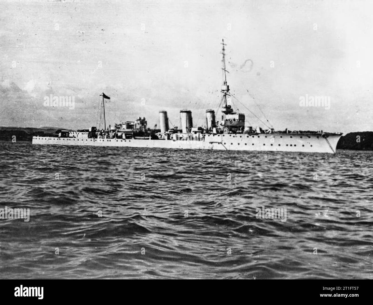 . British light cruiser HMS CORDELIA Stock Photo - Alamy