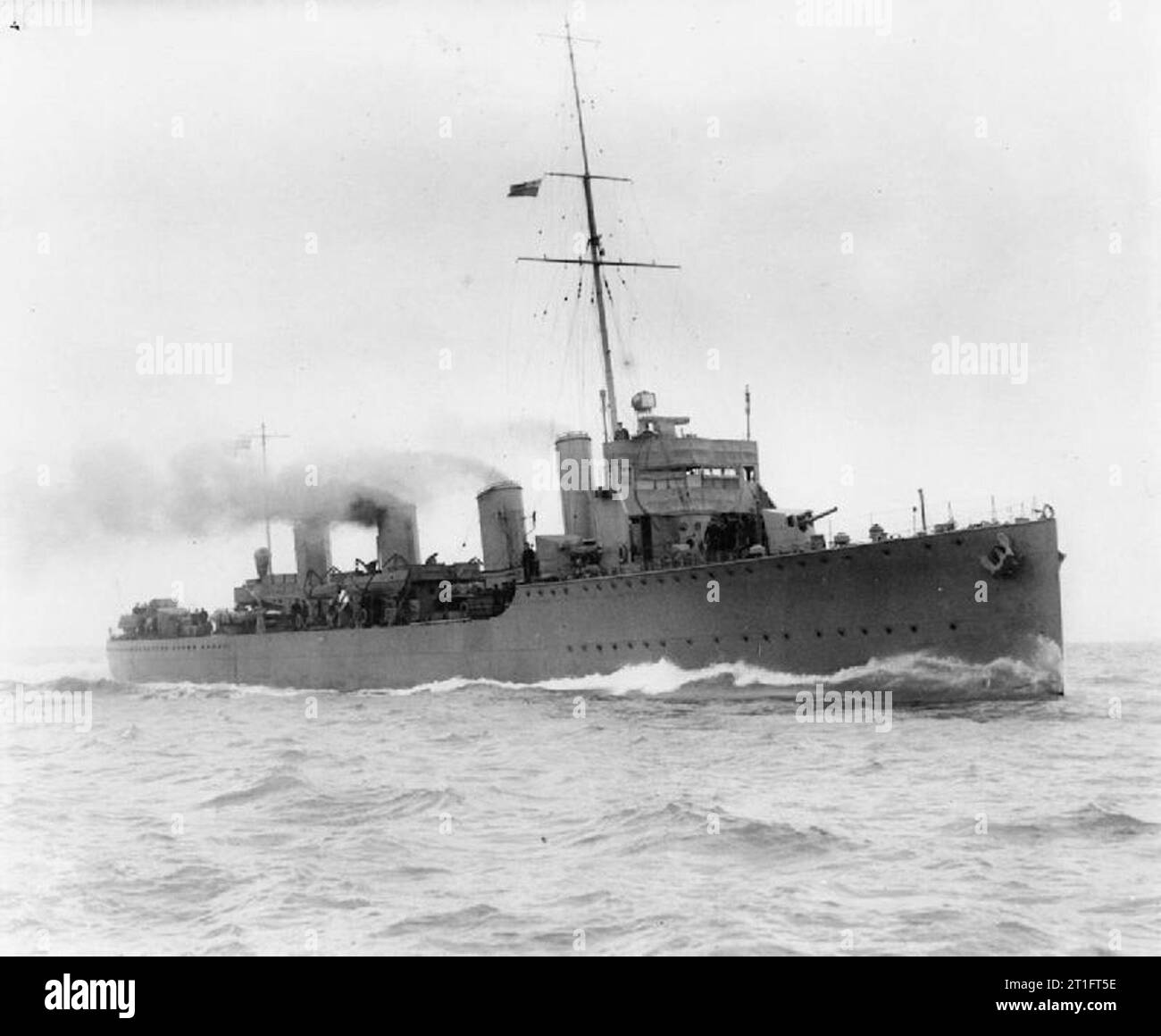 Photograph of British Faulknor-class leader HMS Botha, (ex-Almirante ...