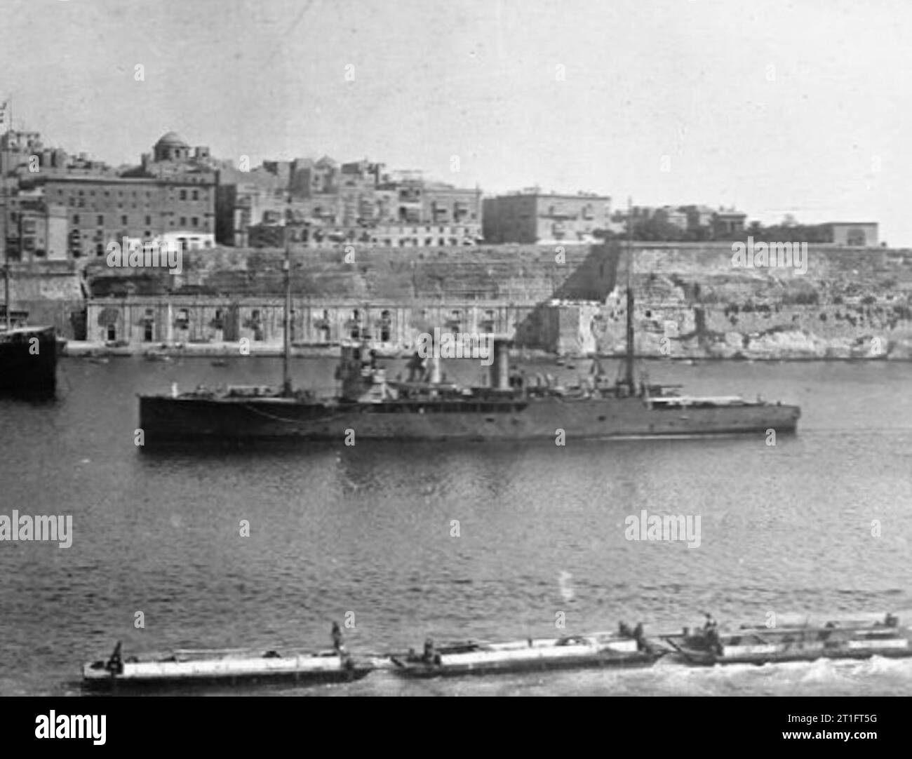 Photograph of British Arabis class sloop HMS Celandine, entering Malta ...