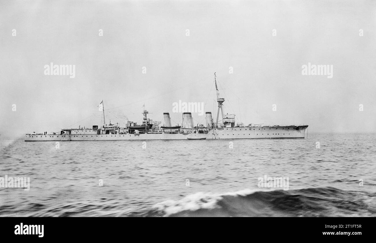 . British light cruiser HMS CAROLINE Stock Photo - Alamy