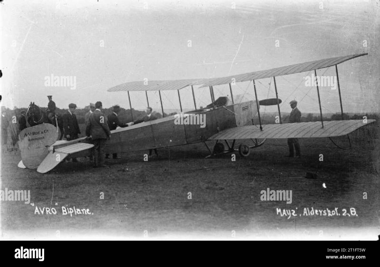 Aviation in Britain Before the First World War Avro biplane on the ...