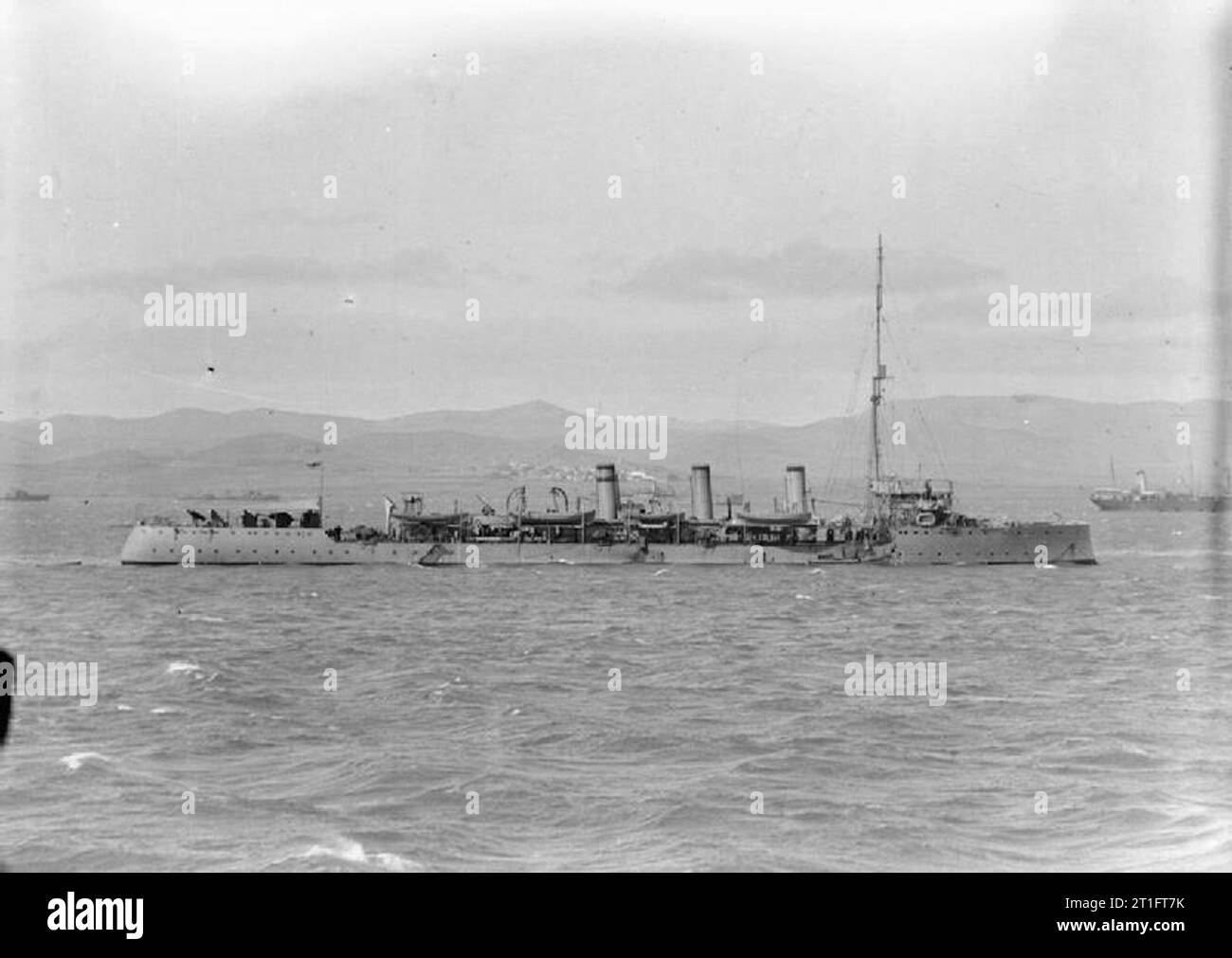. British scout cruiser HMS FORWARD Stock Photo - Alamy