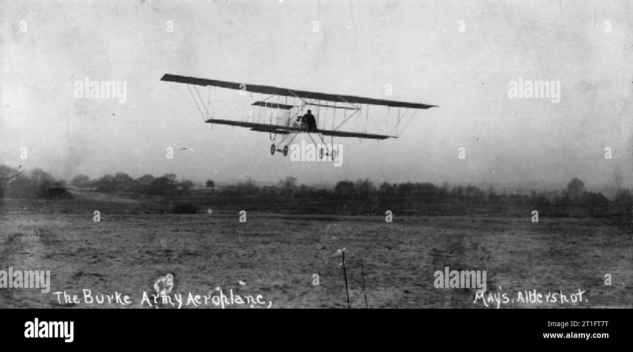 Aviation in Britain Before the First World War Burke army aeroplane ...
