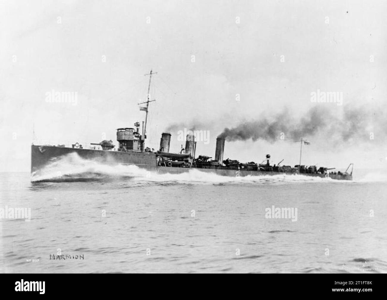. Photograph of British Admiralty M class destroyer HMS Marmion ...