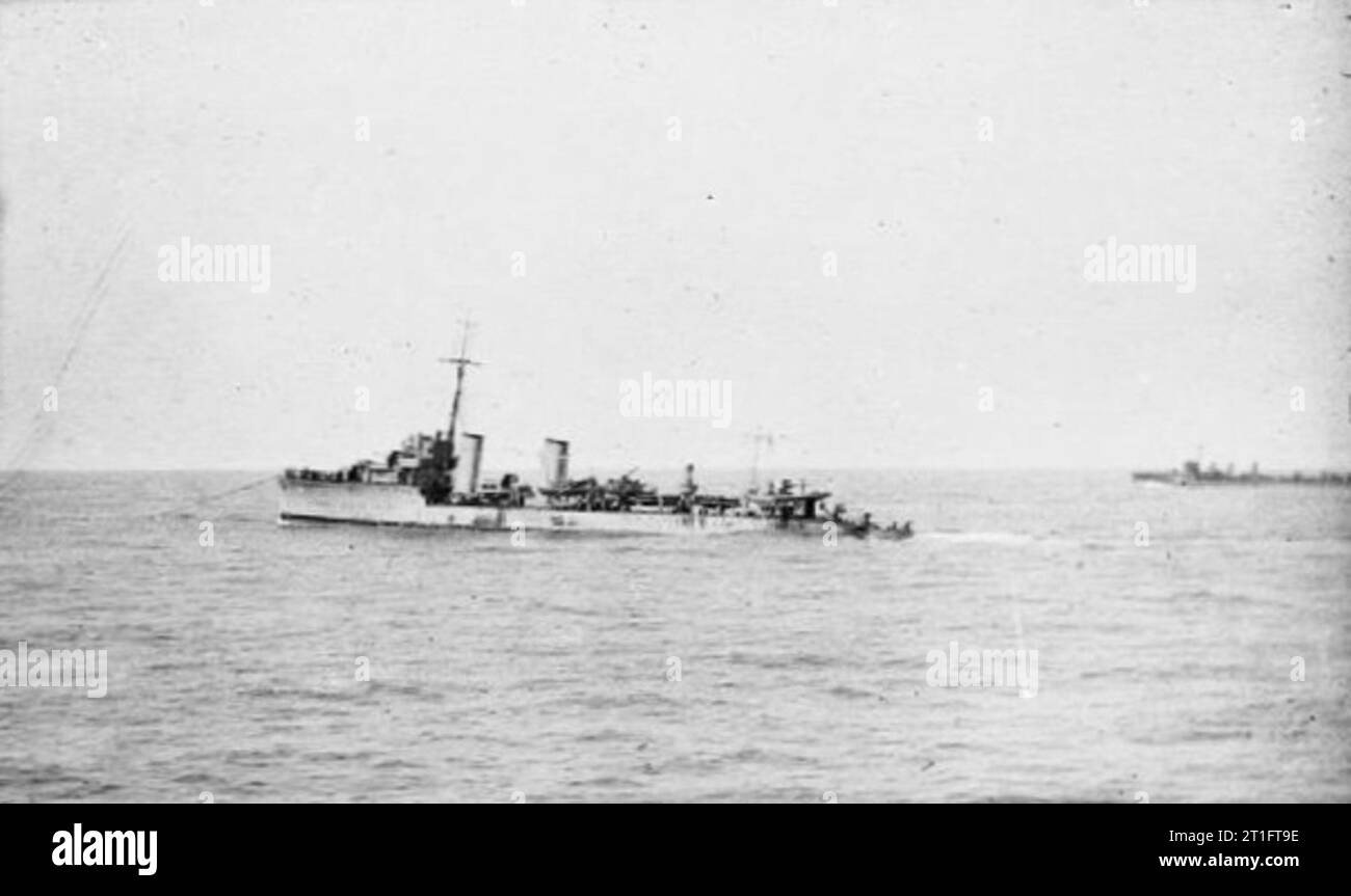 . Photograph of British Thornycroft type destroyer leader HMS ...
