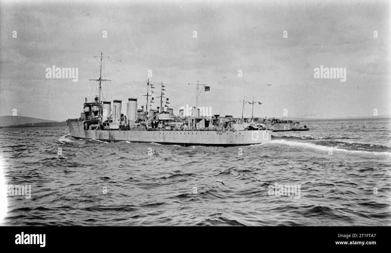 . Photograph of British Admiralty M class destroyer HMS Minion Stock ...