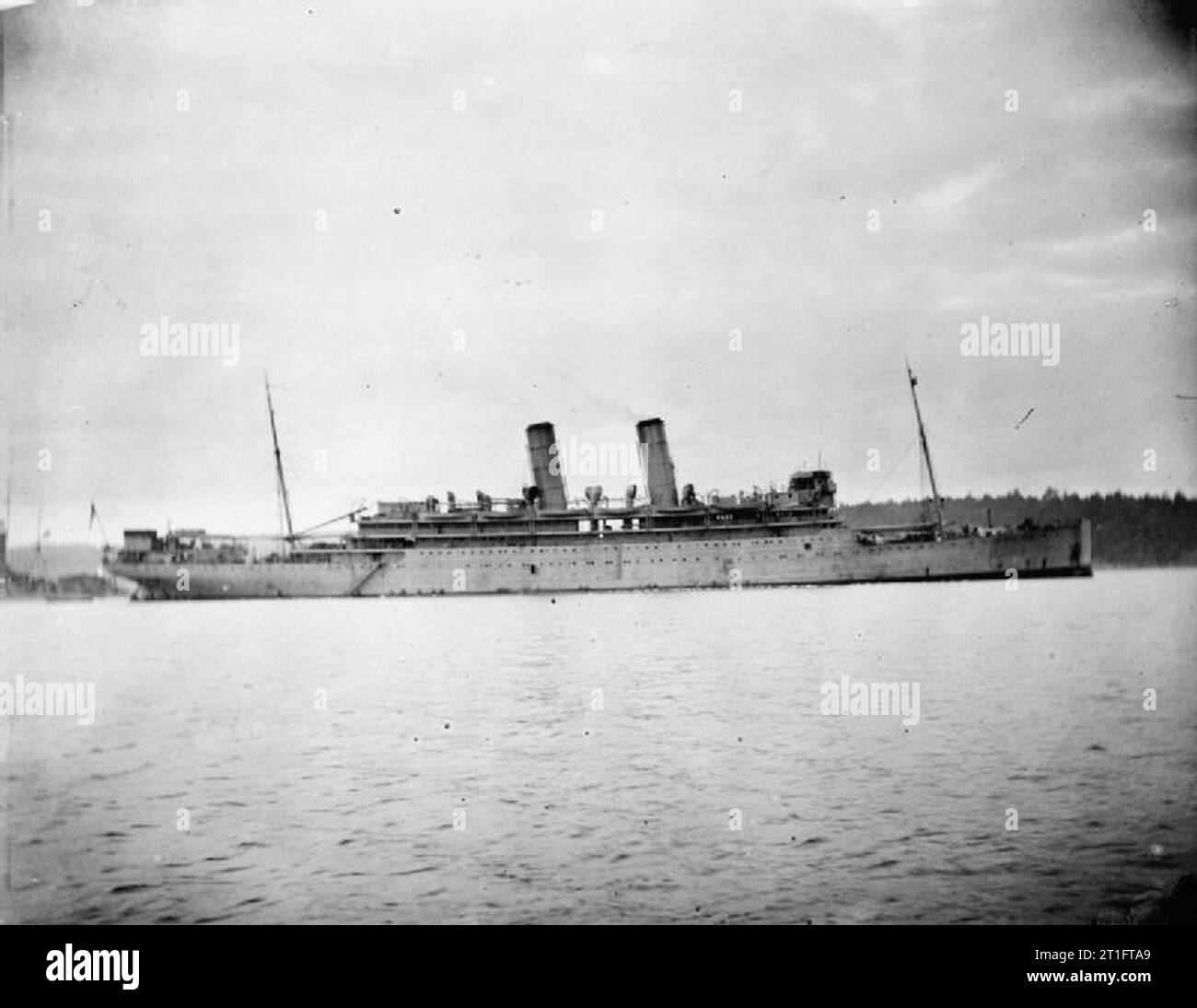 . Photograph of British armed merchant cruiser HMS Otranto Stock Photo ...