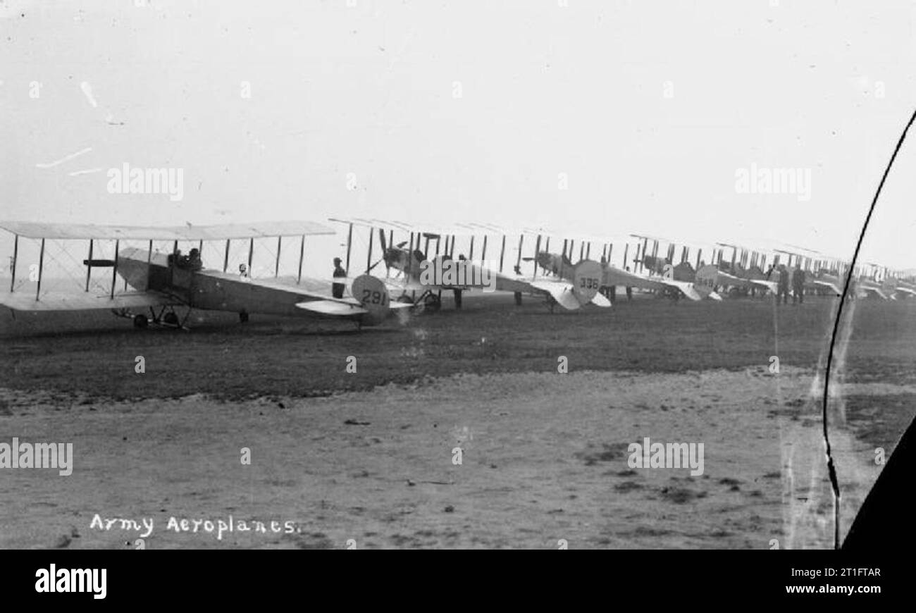 Aviation in Britain Before the First World War A row of seven army ...