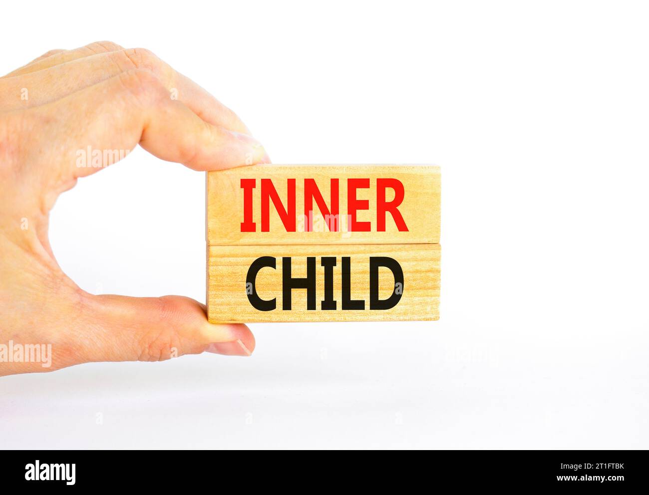 Inner child symbol. Concept words Inner child on beautiful wooden block ...
