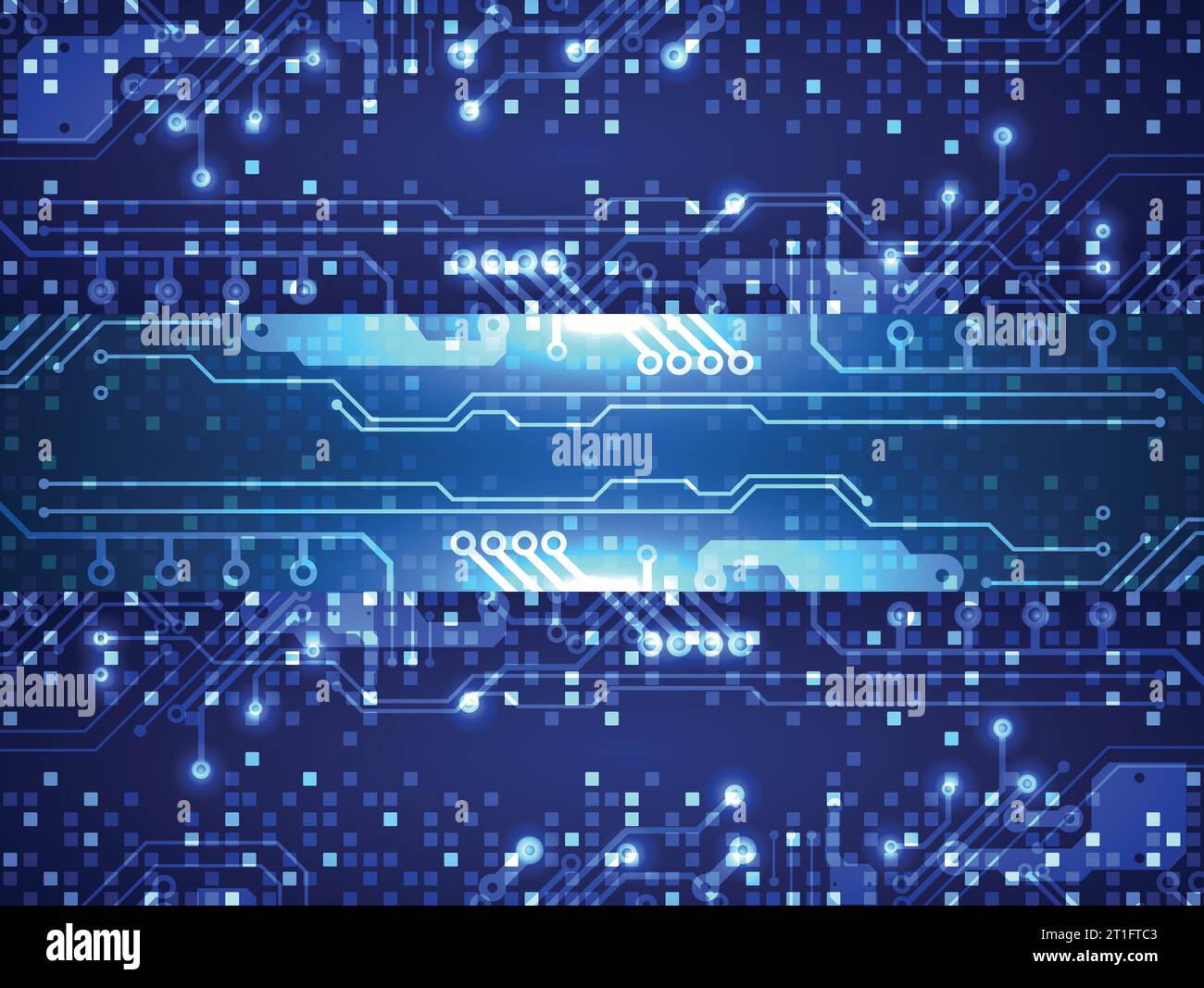 Vector illustration, Hi-tech digital technology and engineering theme ...