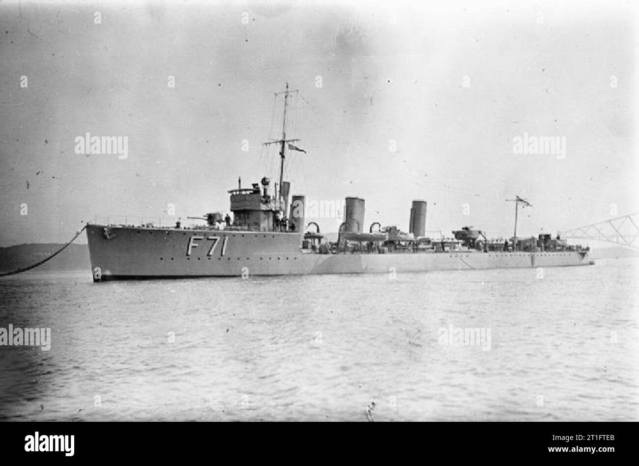 . Photograph of British R class destroyer HMS Taurus Stock Photo - Alamy