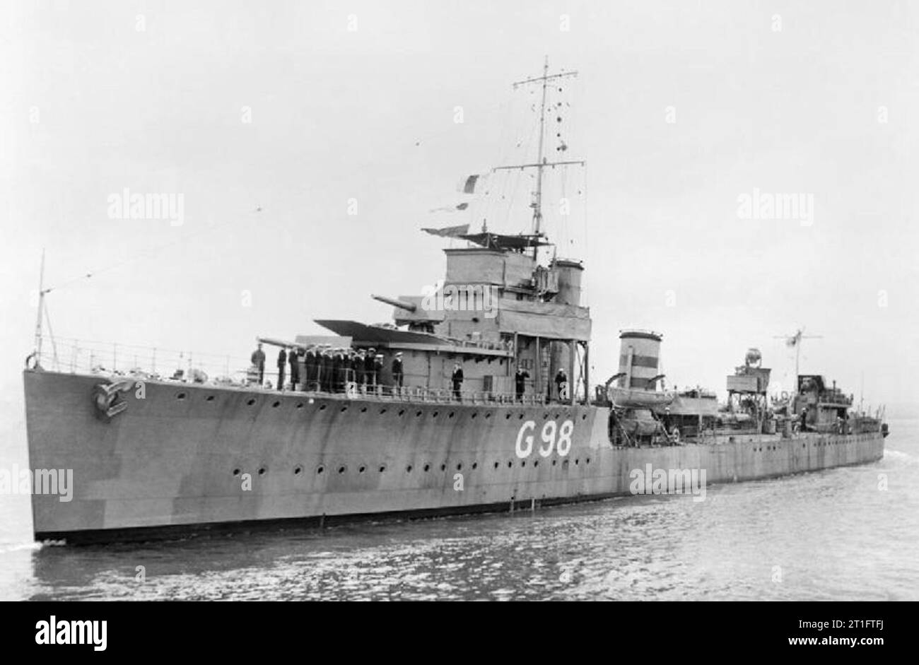 Photograph of British V class destroyer HMS Venomous Stock Photo - Alamy