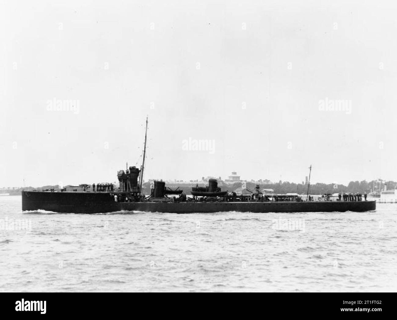 . Photograph of British Acheron class destroyer HMS Attack Stock Photo ...