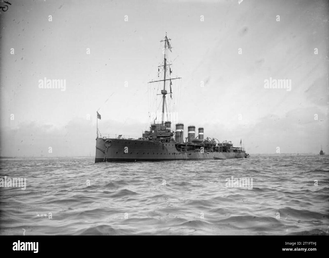 . British scout cruiser HMS BLONDE Stock Photo - Alamy
