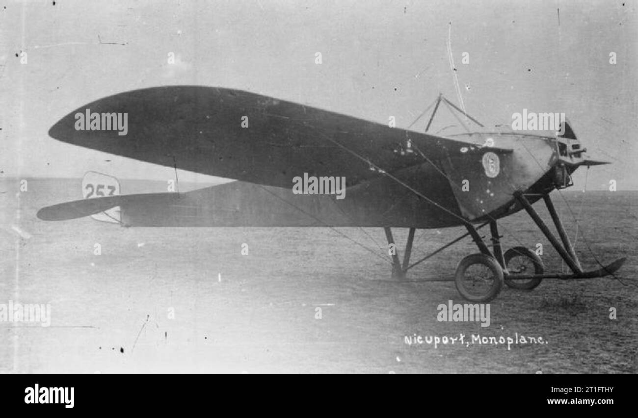 Aviation in Britain Before the First World War Nieuport monoplane on ...
