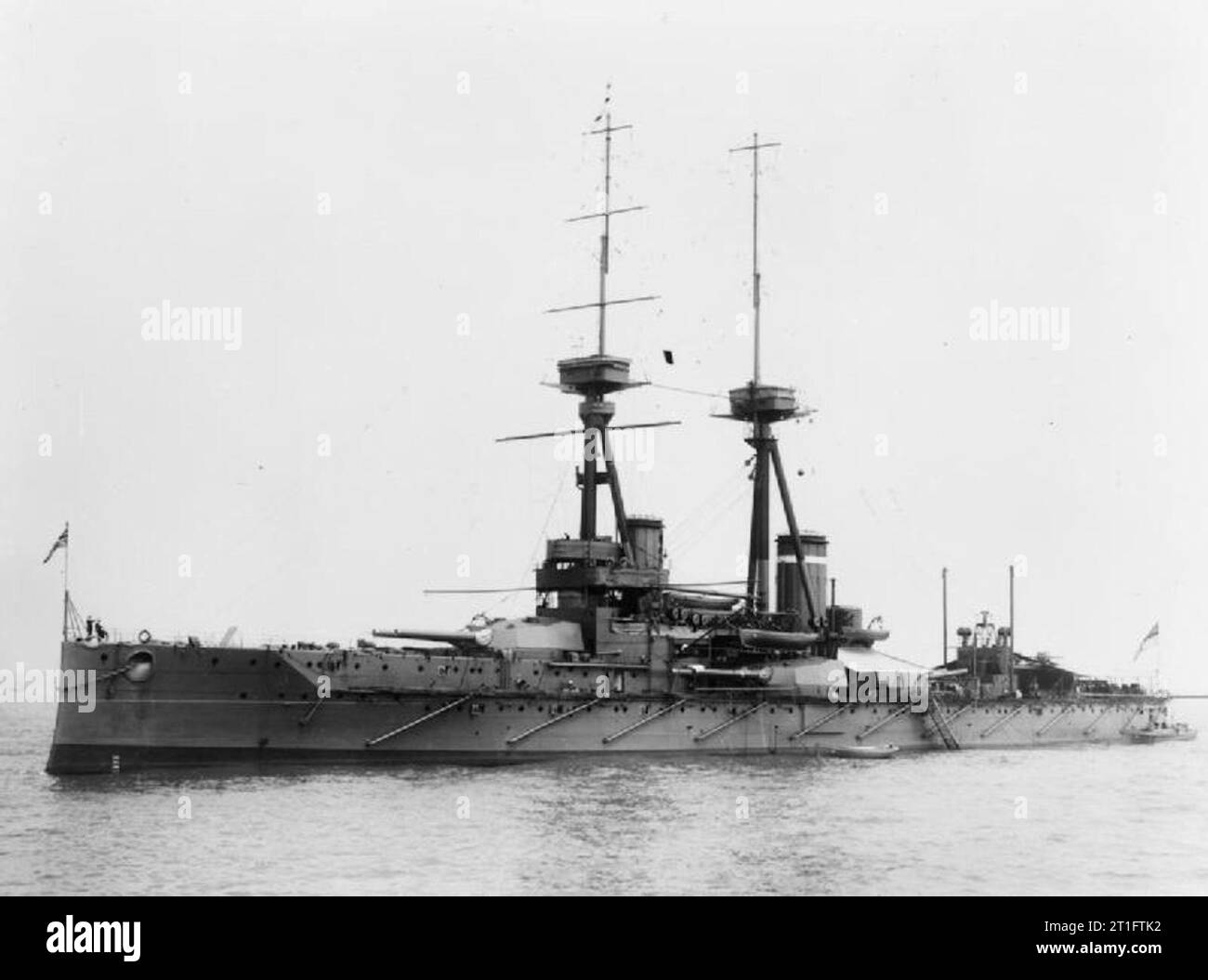. British battleship HMS COLLINGWOOD, 1912 Stock Photo - Alamy