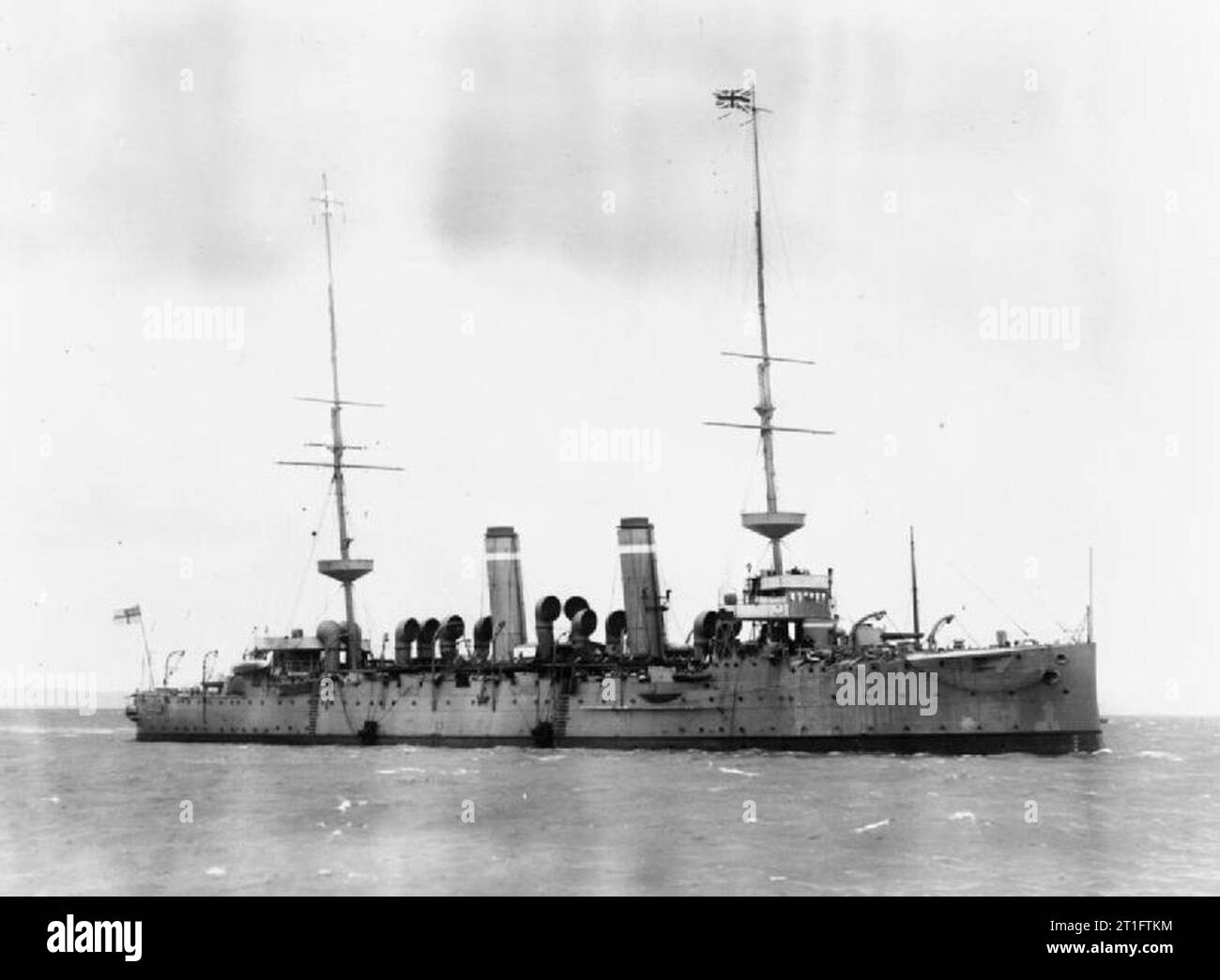 . Photograph of British Eclipse class protected cruiser HMS Eclipse ...