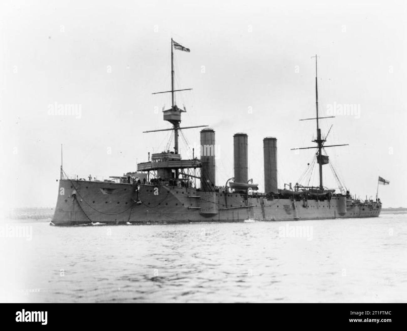 . British Monmouth class armoured cruiser HMS ESSEX Stock Photo - Alamy