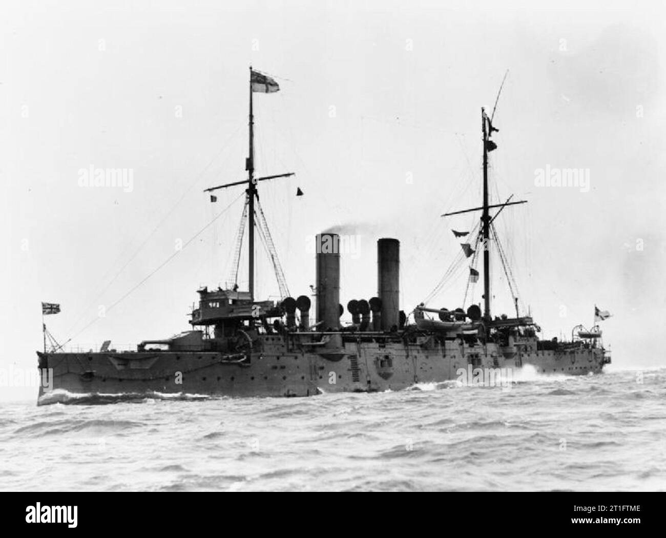 . British Edgar class protected cruiser HMS EDGAR Stock Photo - Alamy