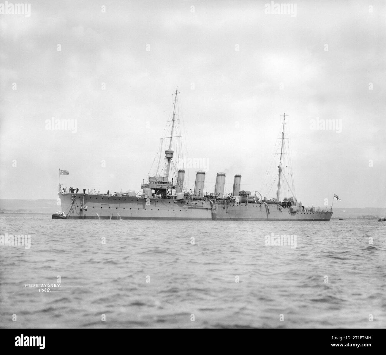 British Ships of the First World War British Light Cruiser SYDNEY, 1913 ...