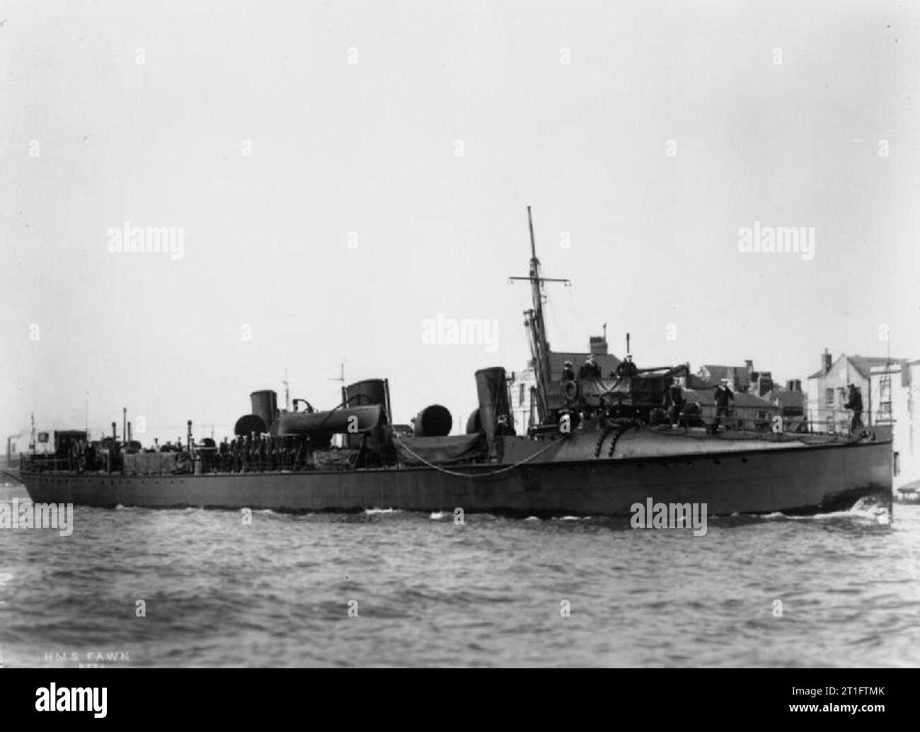 . British Star class torpedo boat destroyer HMS Fawn Stock Photo - Alamy