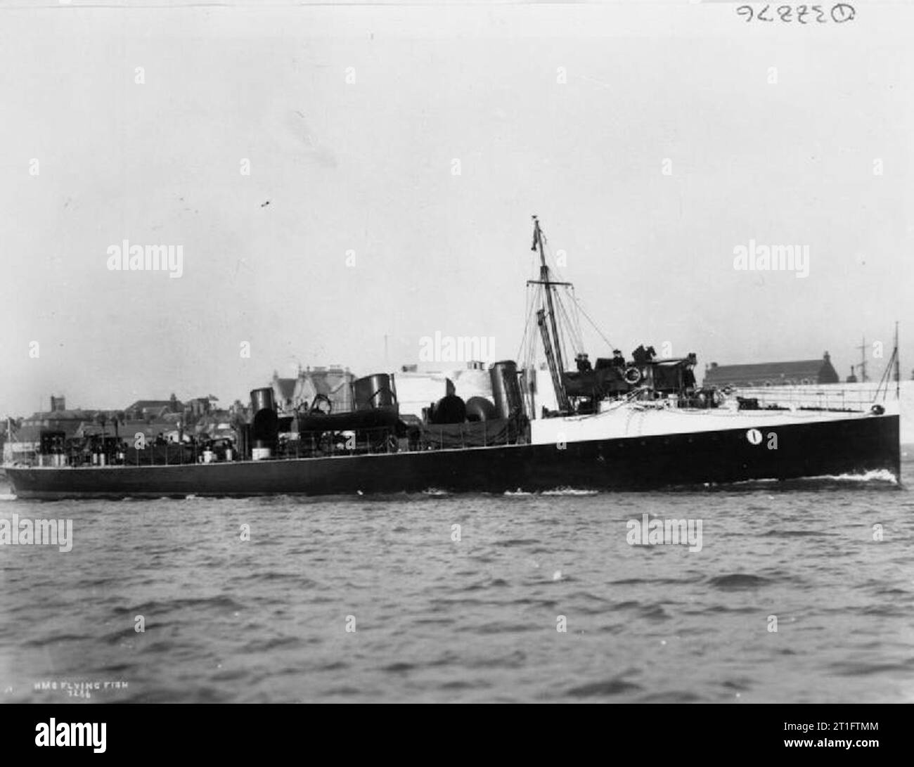 Royal Navy Star class torpedo boat destroyer HMS Flying Fish Stock ...