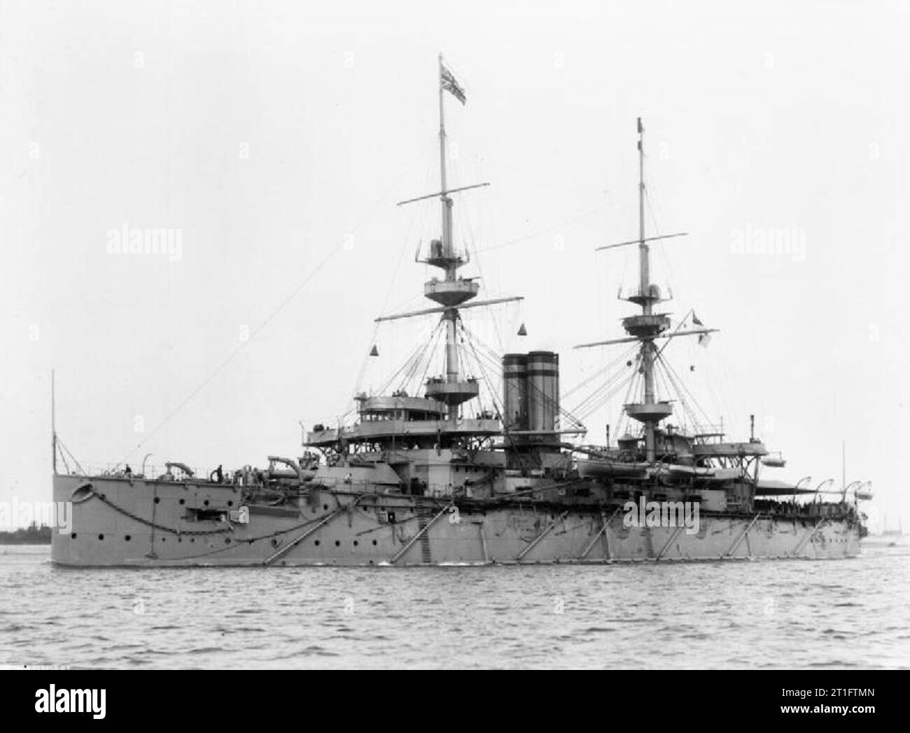 . British battleship HMS HANNIBAL Stock Photo - Alamy