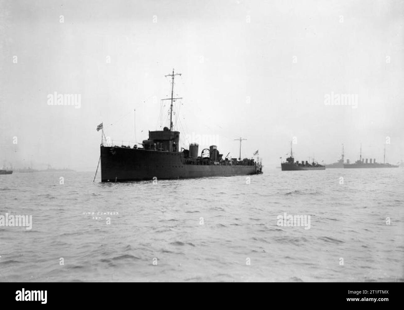 . Photograph of British destroyer HMS Contest Stock Photo - Alamy