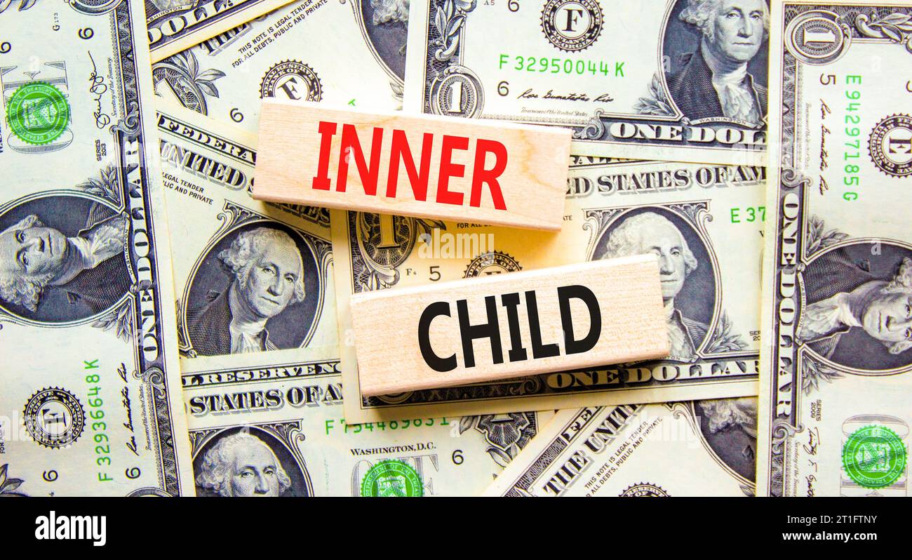 Inner child symbol. Concept words Inner child on beautiful wooden block ...