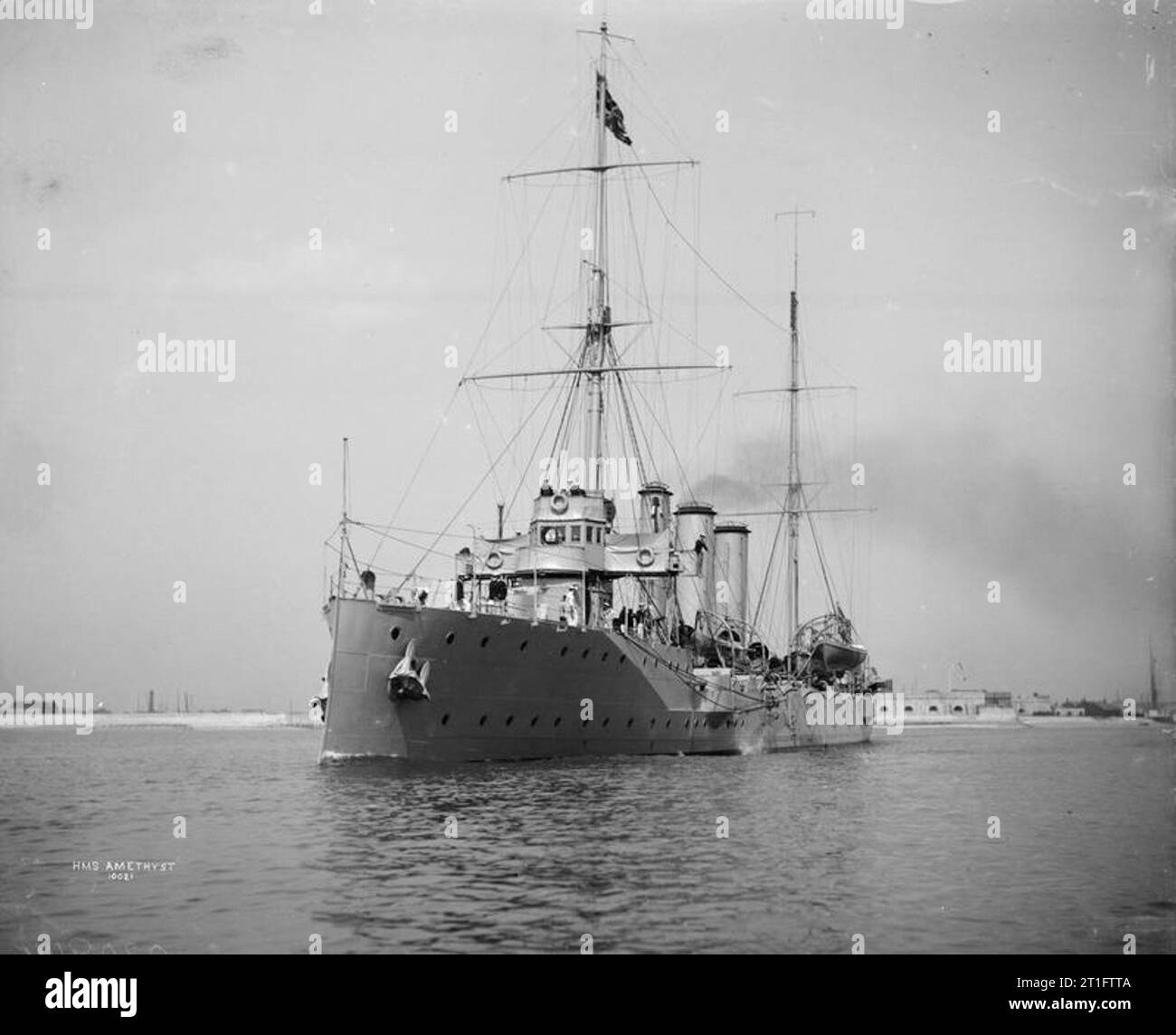 Photograph of British cruiser HMS Amethyst Stock Photo - Alamy