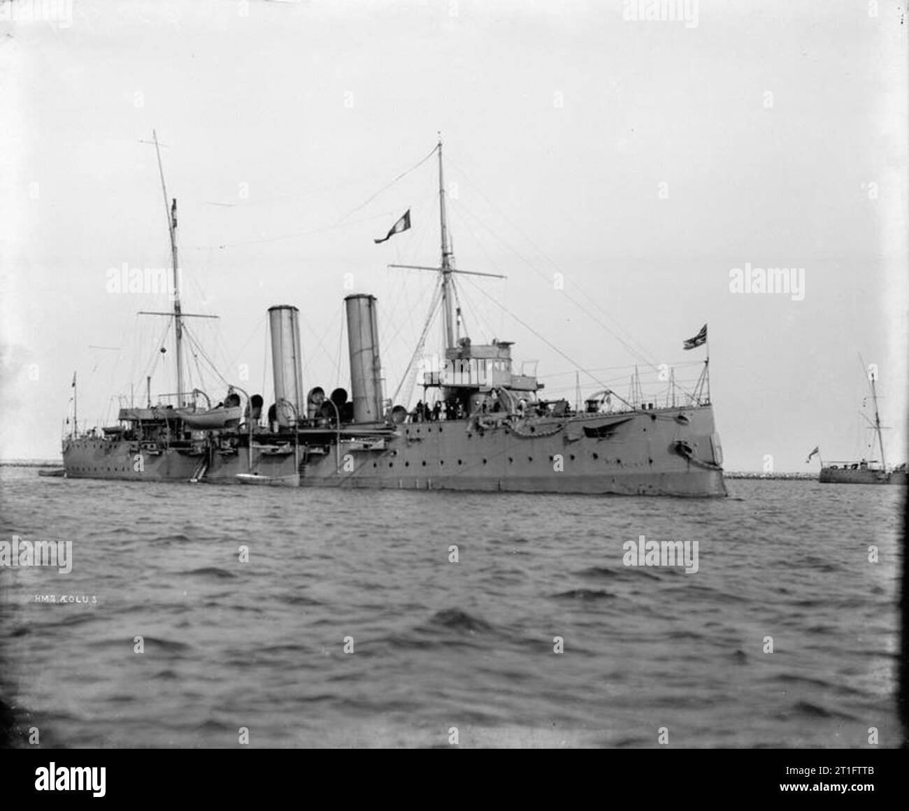 Photograph of British cruiser HMS AEOLUS Stock Photo - Alamy