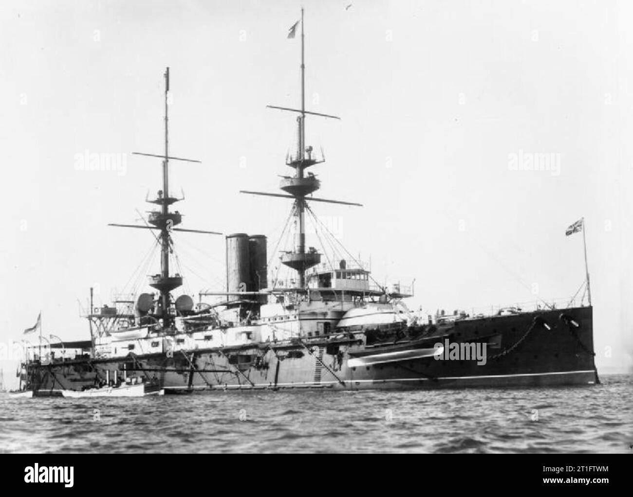 Majestic Class Battleships- Hms Hannibal HMS HANNIBAL at anchor at ...