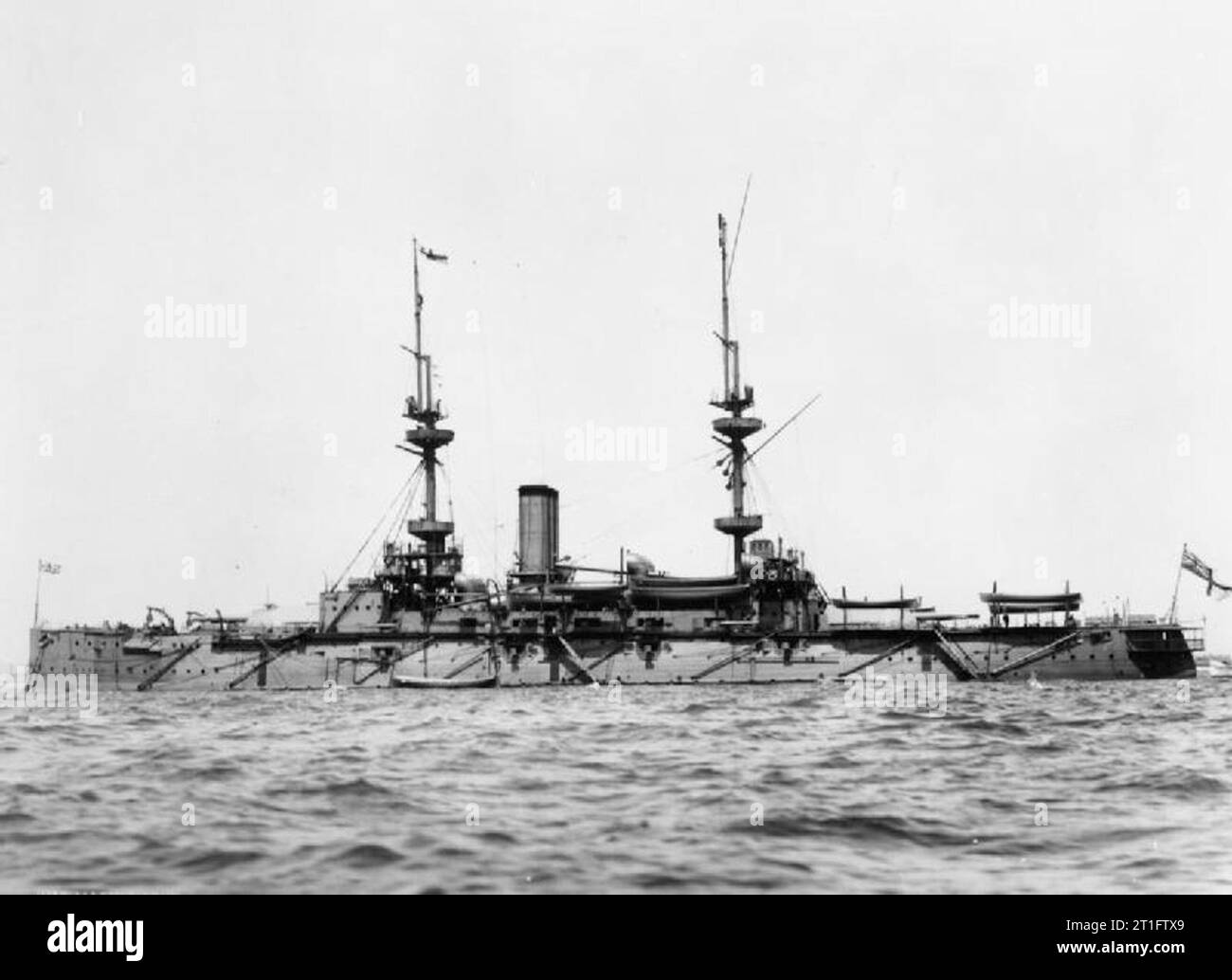 Majestic Class Battleships- Hms Magnificent HMS MAGNIFICENT at anchor ...