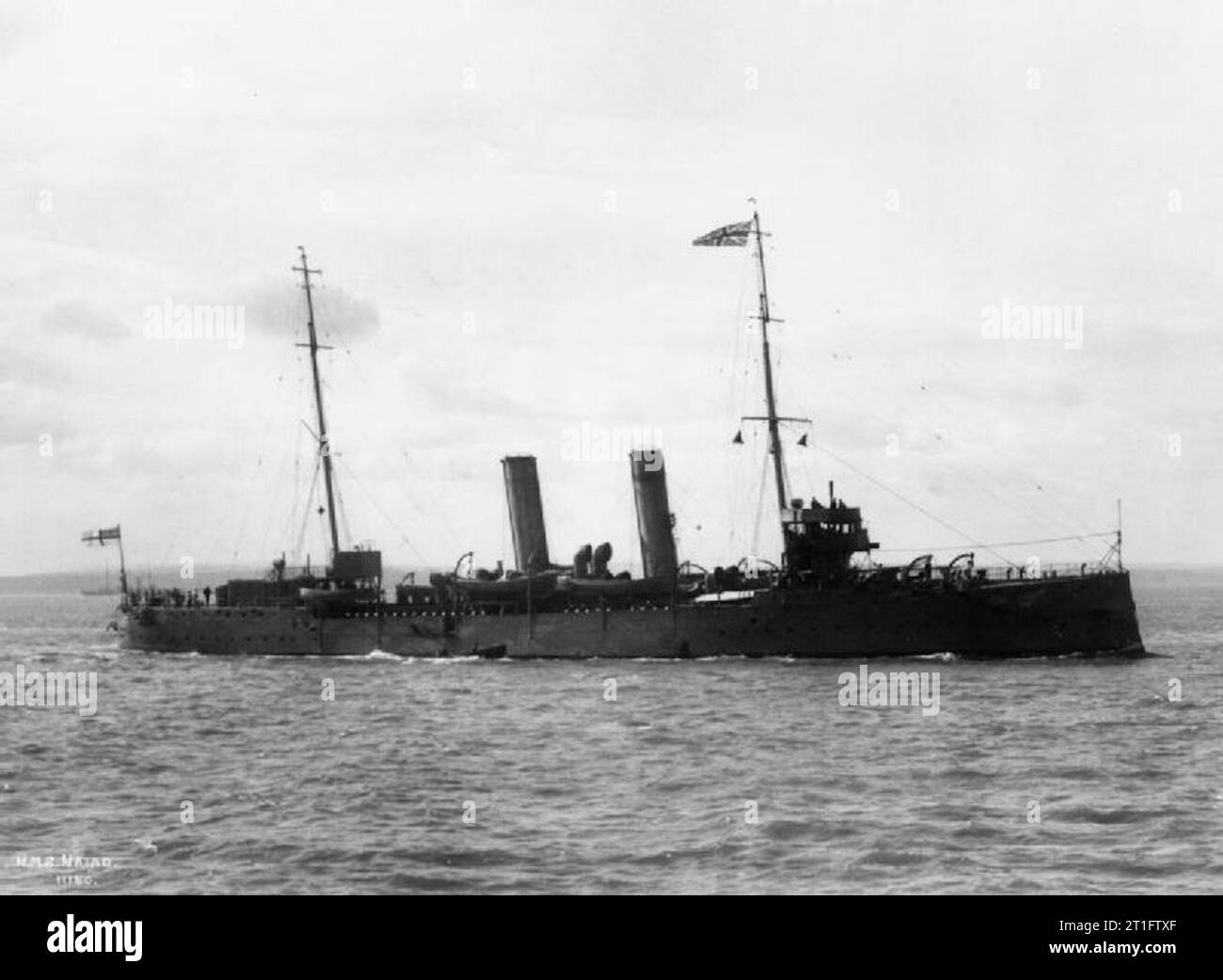 Photograph of British Apollo-class protected cruiser HMS Naiad Stock ...