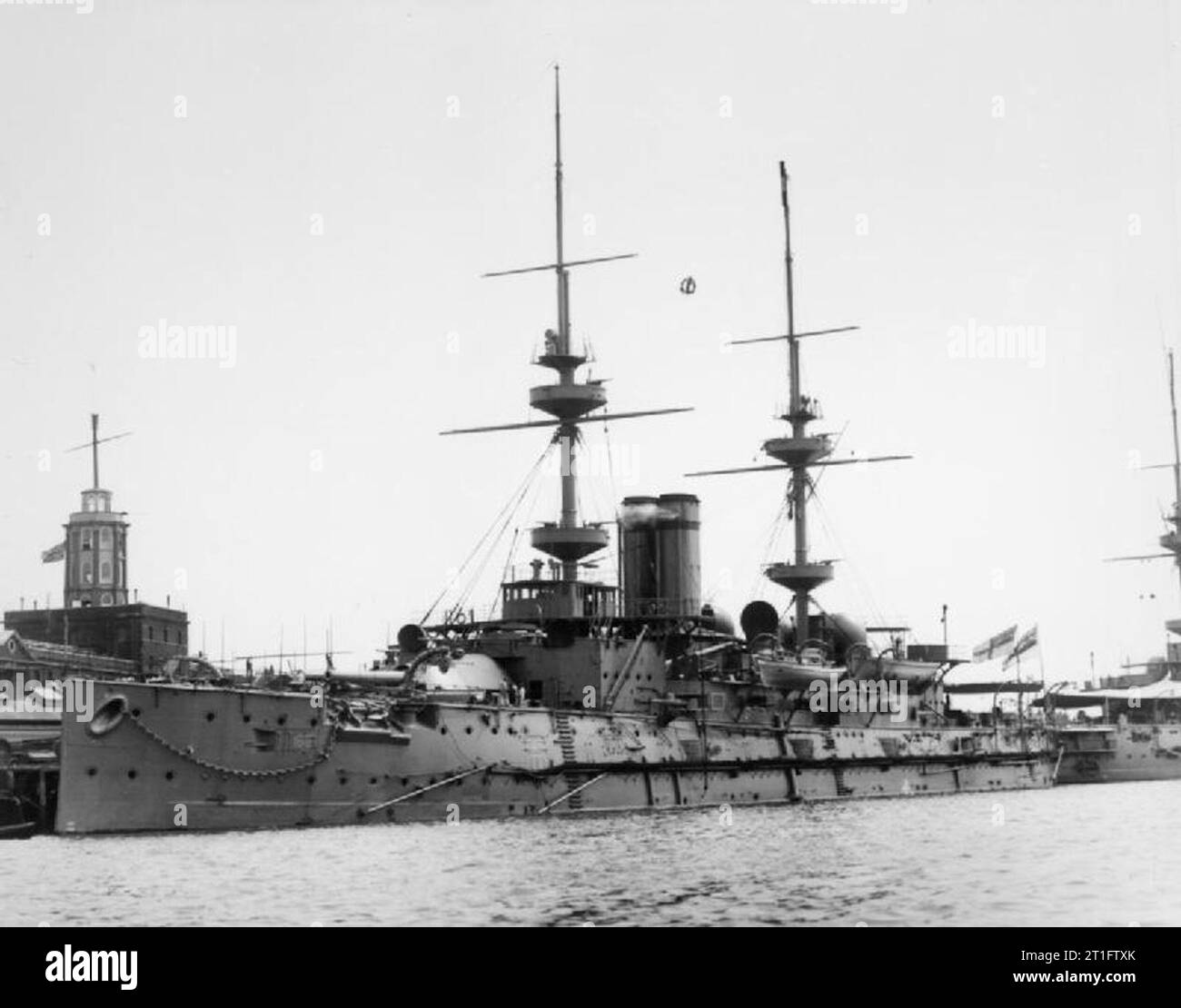 Majestic Class Battleships- Hms Mars HMS MARS alongside at Portsmouth ...