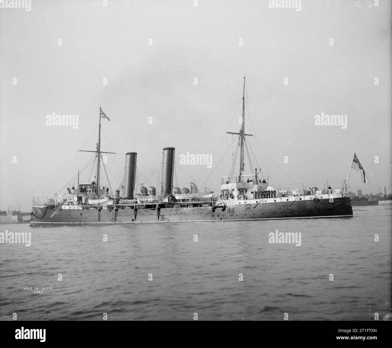 Photograph of British cruiser HMS Intrepid Stock Photo - Alamy