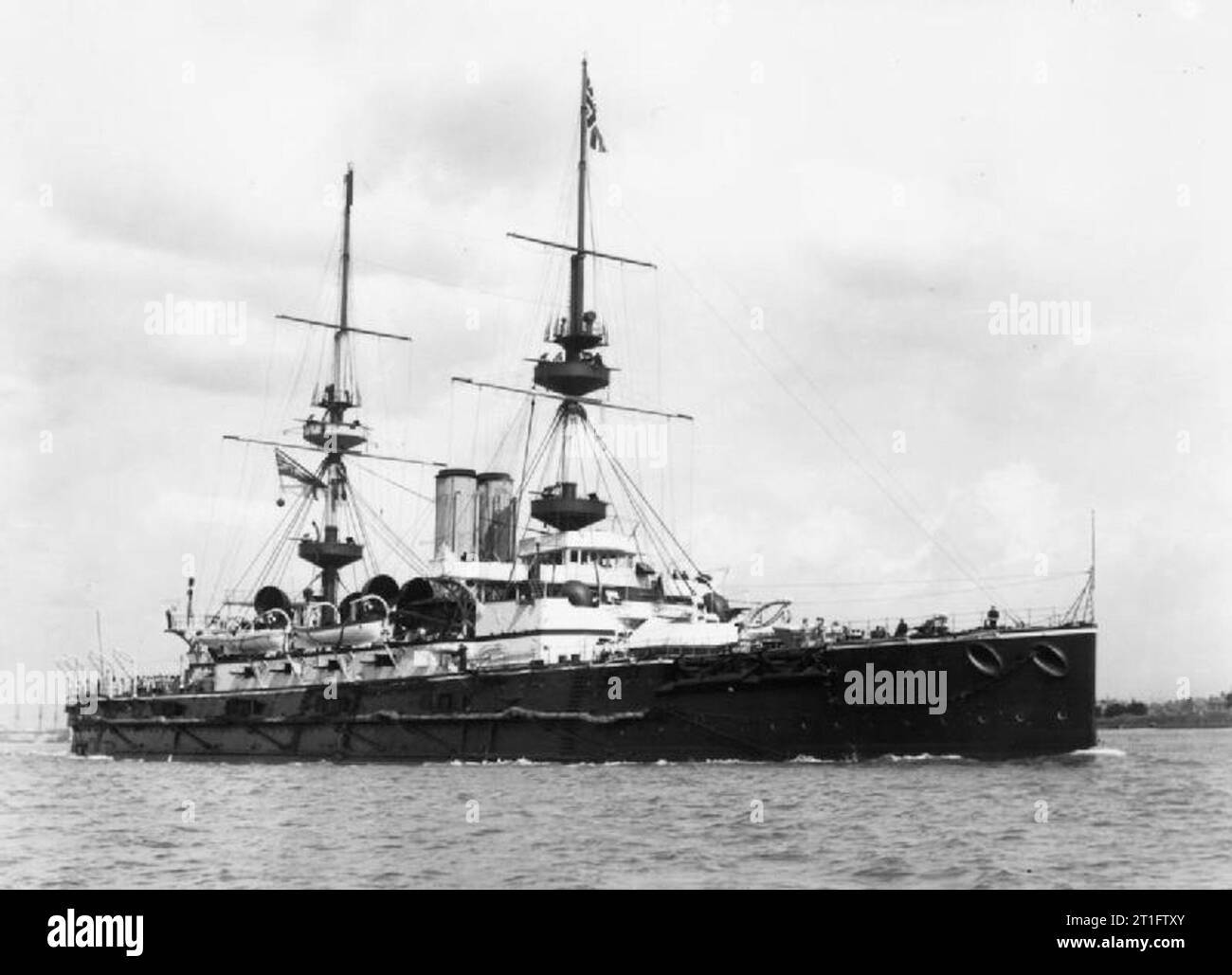 Majestic Class Battleships- Hms Mars HMS MARS under way, 1898 Stock ...