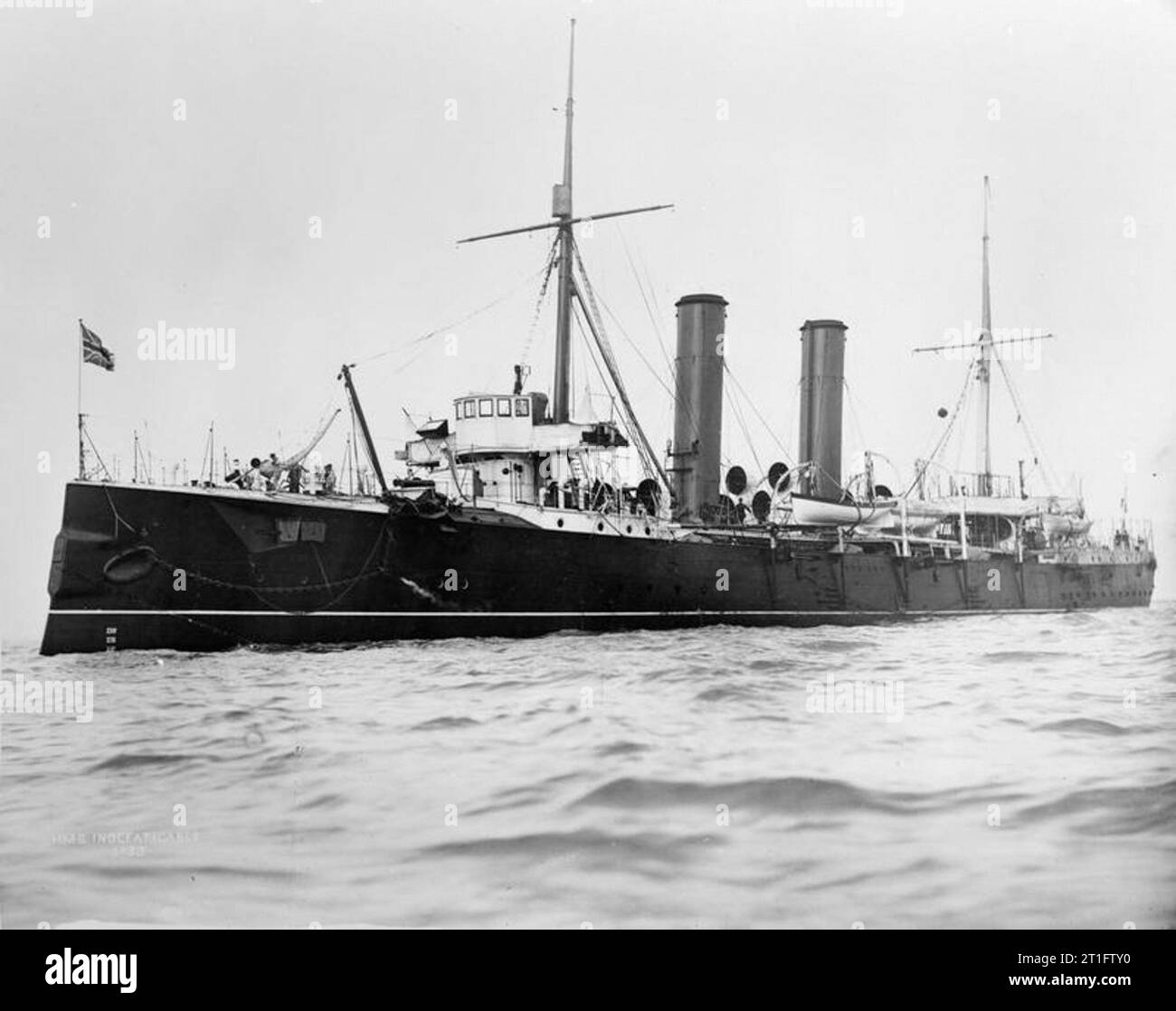 Photograph of British cruiser HMS Indefatigable Stock Photo - Alamy